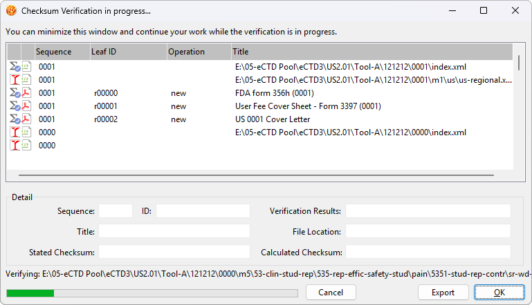 Checksum Verification Report